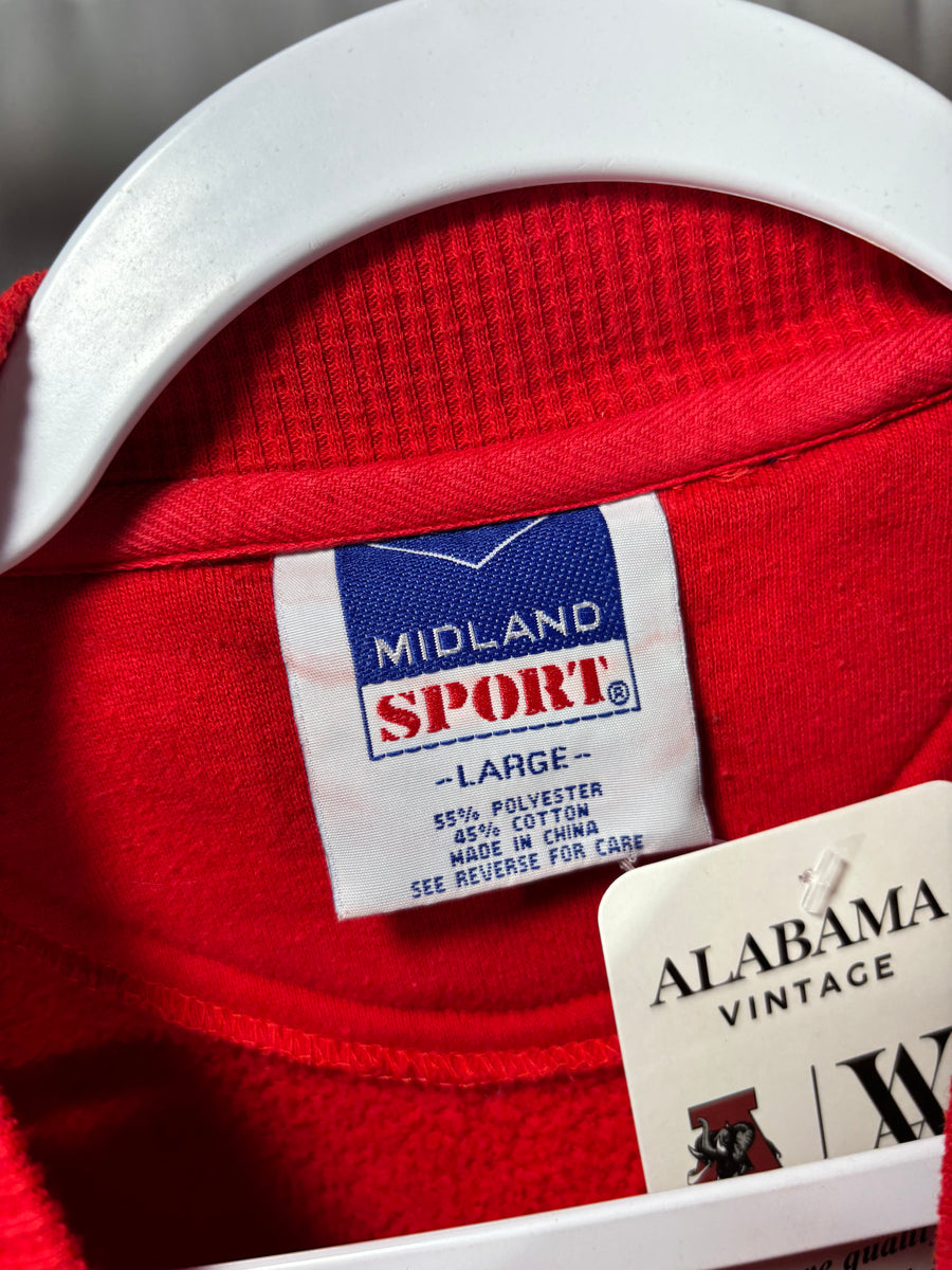 Vintage Alabama X Midland Sport Red Crewneck Sweatshirt Large – Alabama VTG
