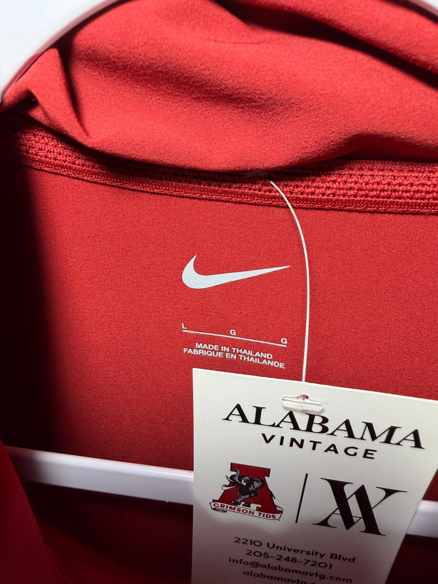 Alabama X Nike Team Issued Crimson Half Zip with Hood Large – Alabama VTG